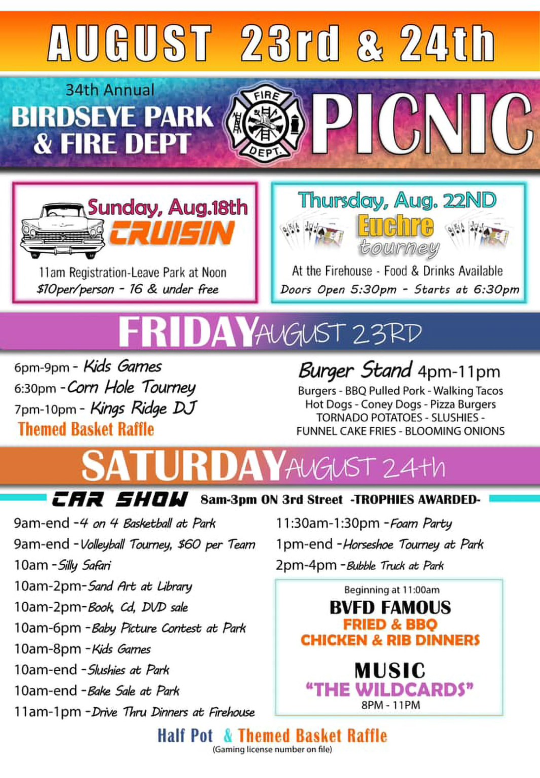 Birdseye's annual Park & Fire Department Picnic this weekend - Dubois ...