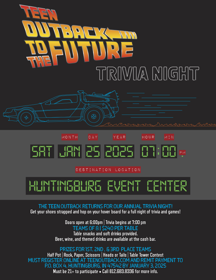 Seeking teams for Teen Outback Trivia Night - Dubois County Free Press ...
