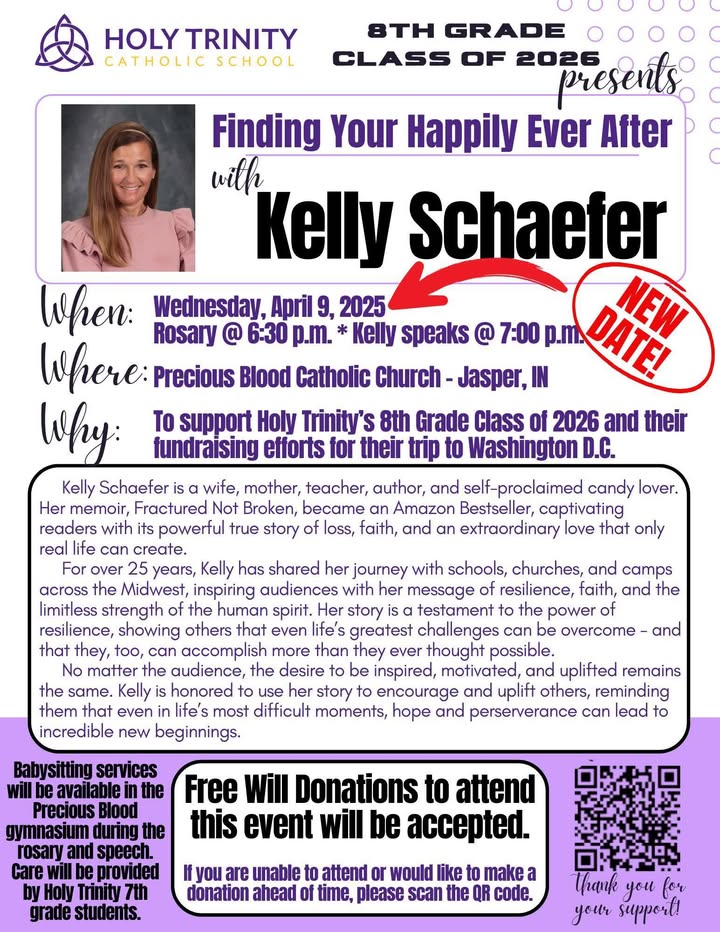 Event featuring Kelly Schaefer postponed - Dubois County Free Press, Inc.