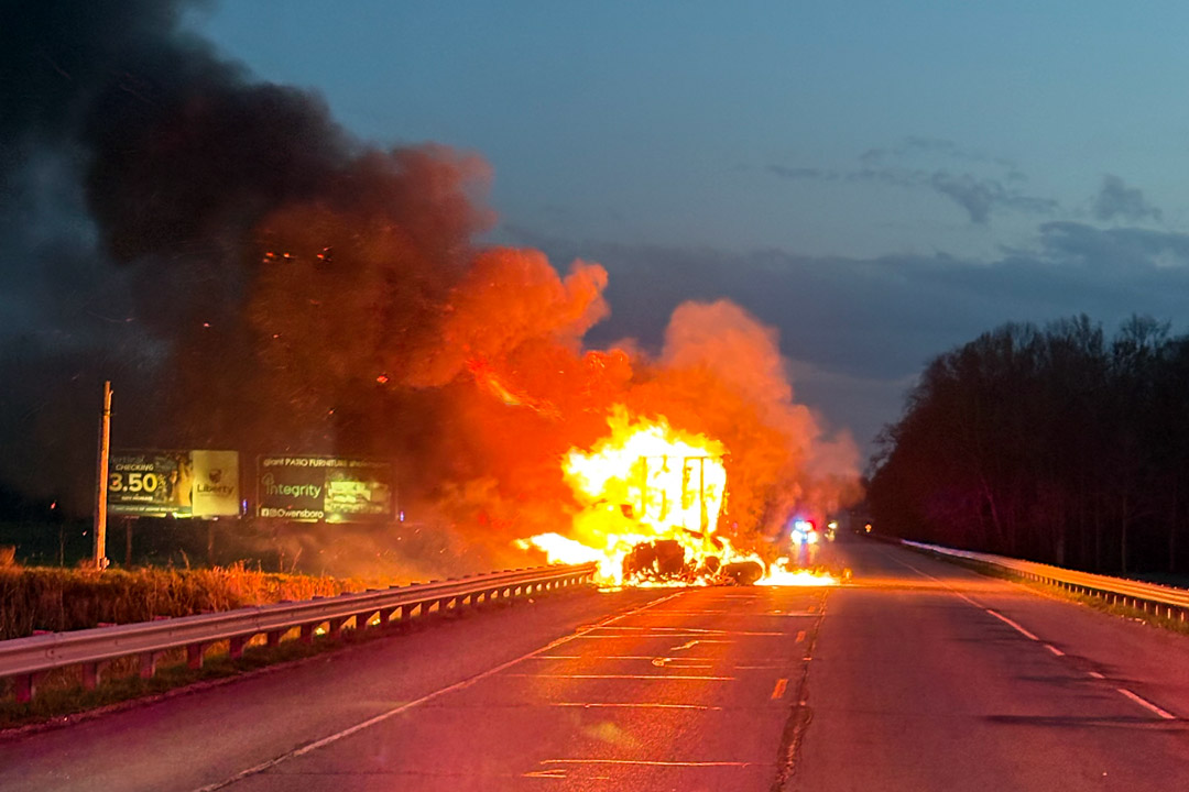 Truck/trailer fire shuts down U.S. 231 for several hours - Dubois ...