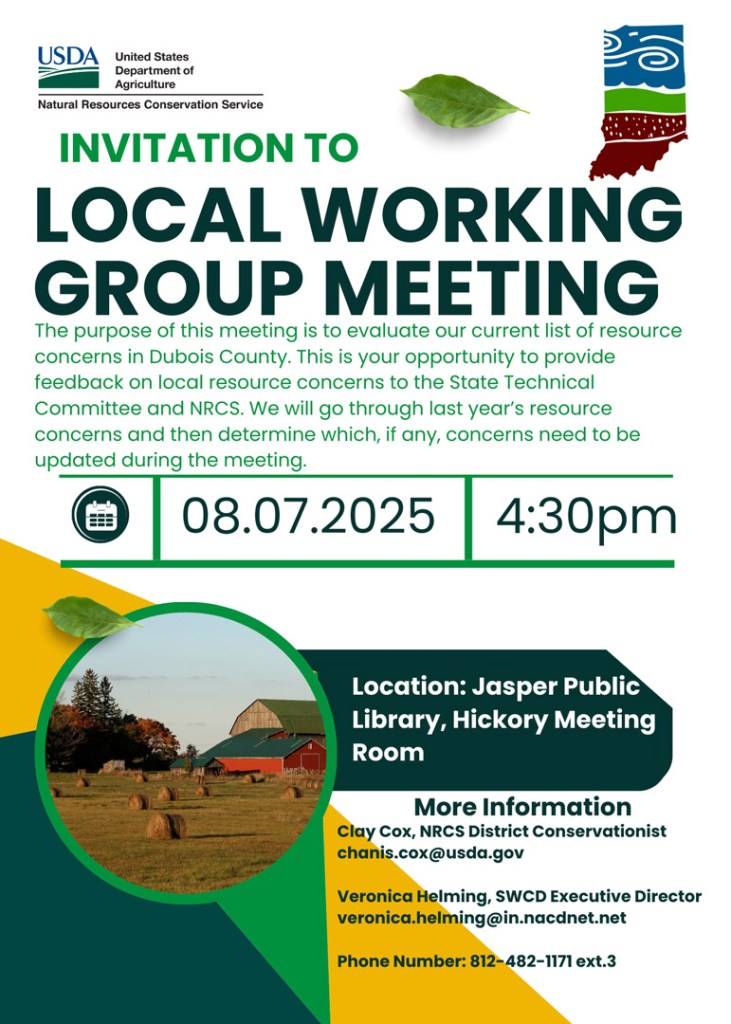 Natural Resources Conservation Service hosting annual Local Working ...