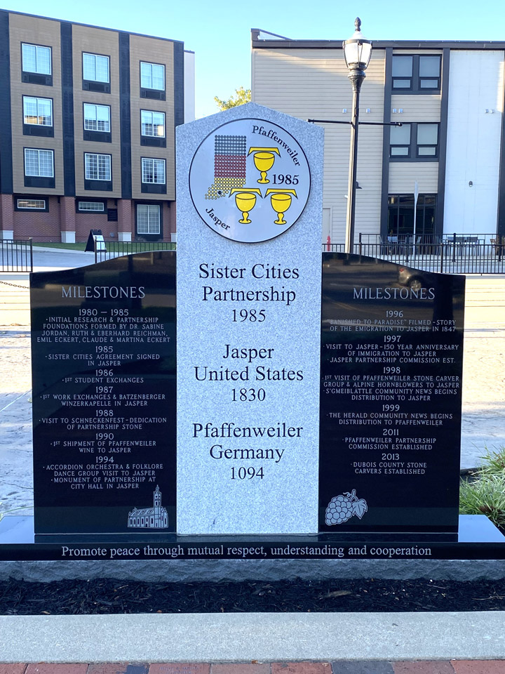 Partnership Milestone Monument erected at Jasper Train Depot - Dubois ...