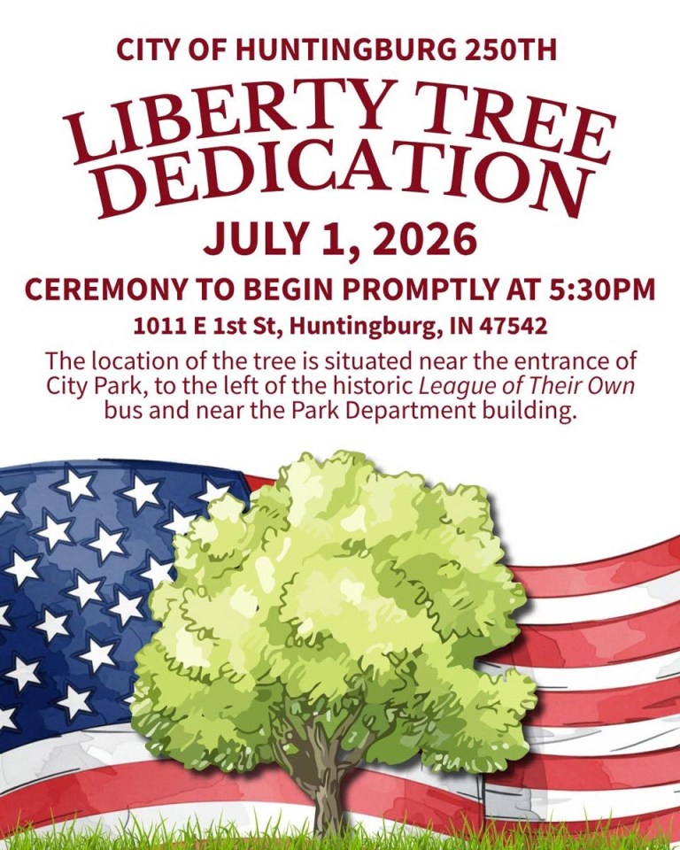 City of Huntingburg to plant Liberty Tree July 1 - Dubois County Free ...