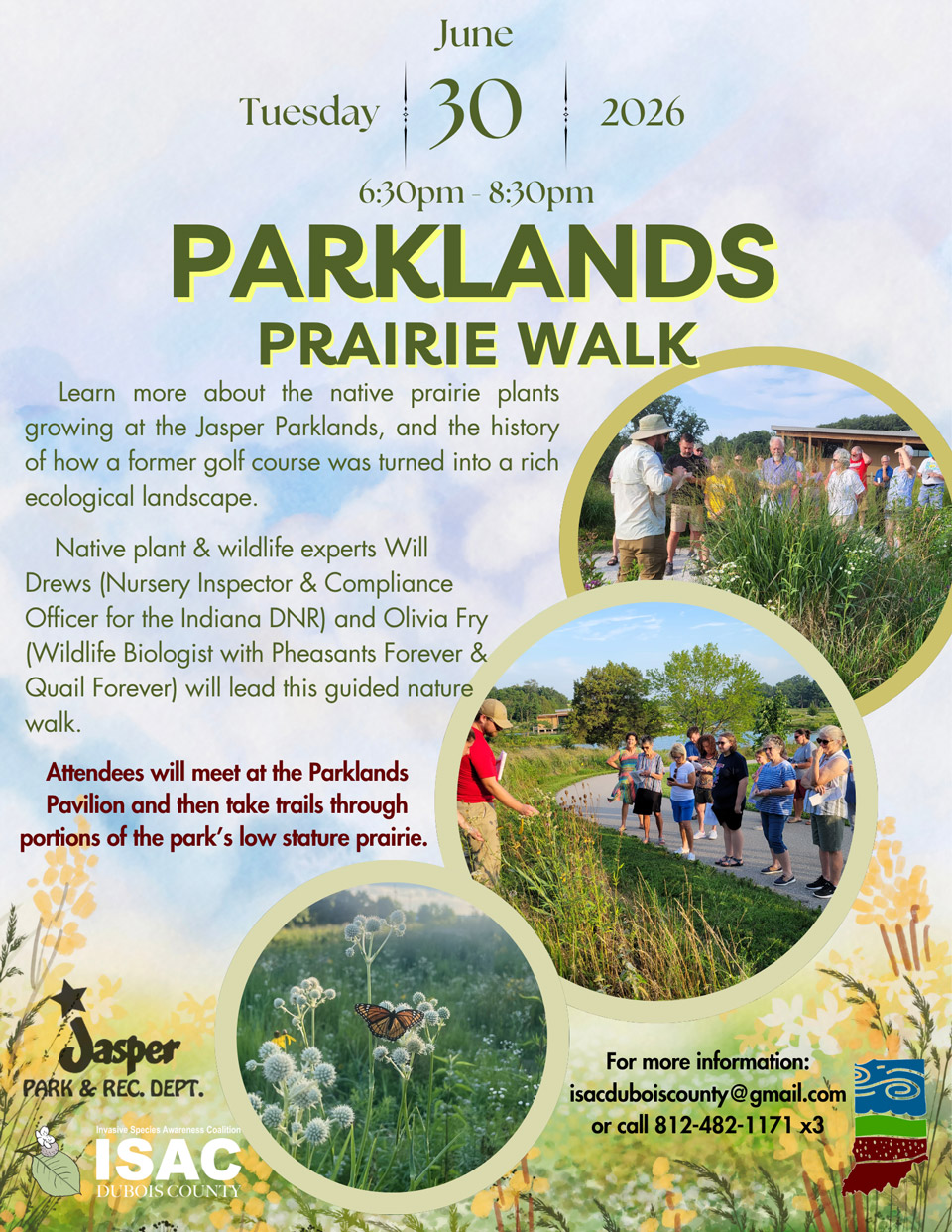Parklands Prairie Walk – June 30, 2026 - Dubois County Free Press, Inc.